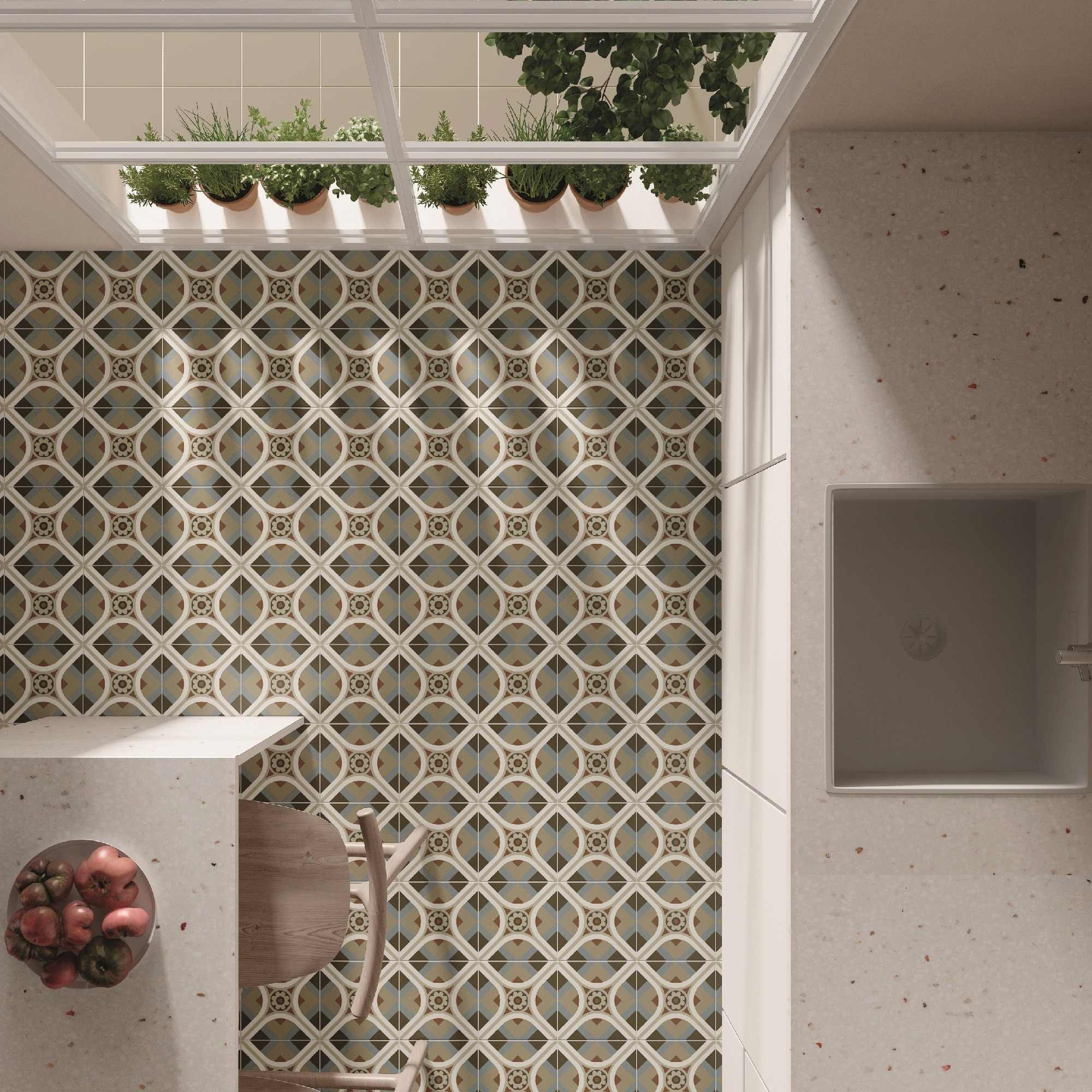 Middleham Redmire Patterned Tile – Tileflair