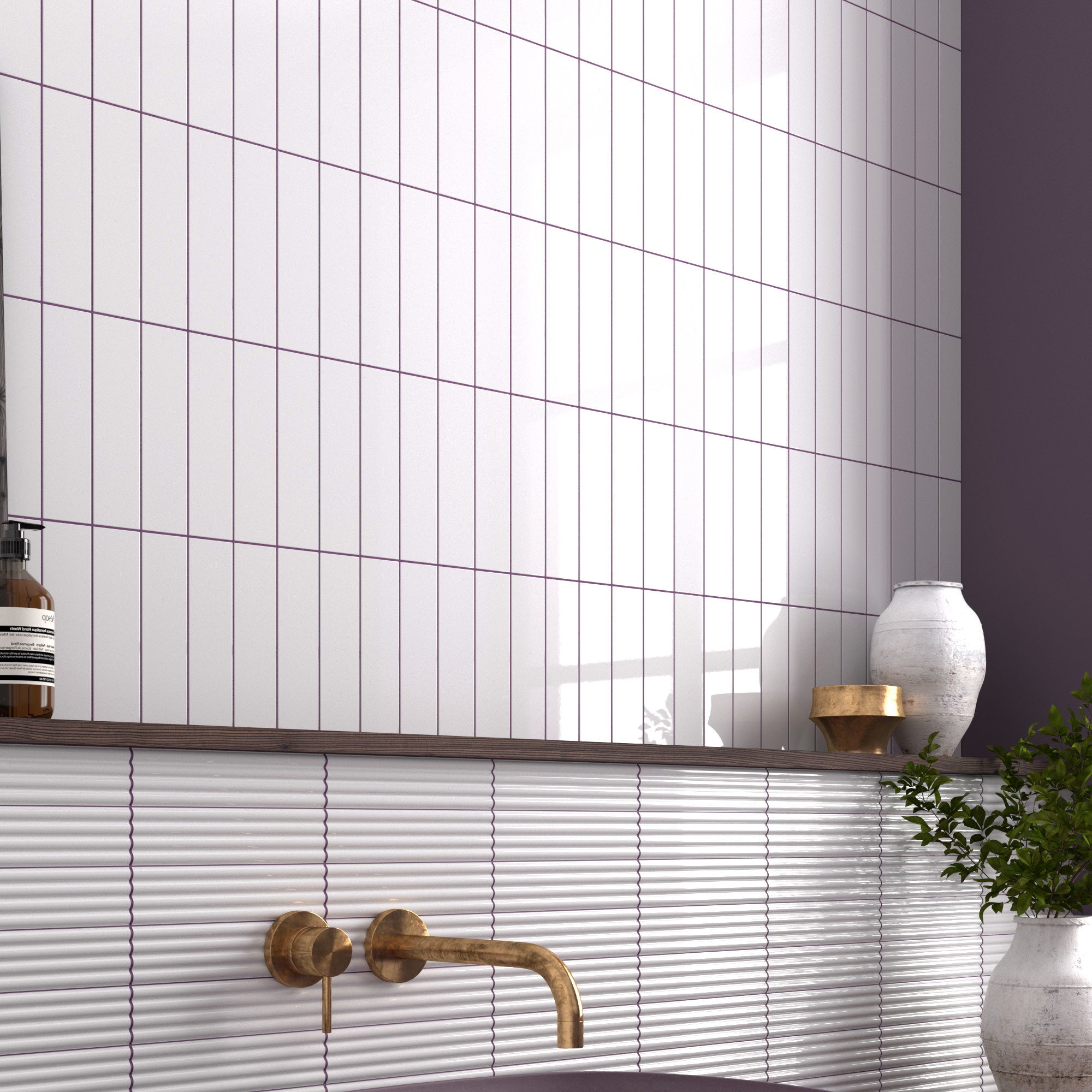 Moledo White Gloss Tile – Tileflair