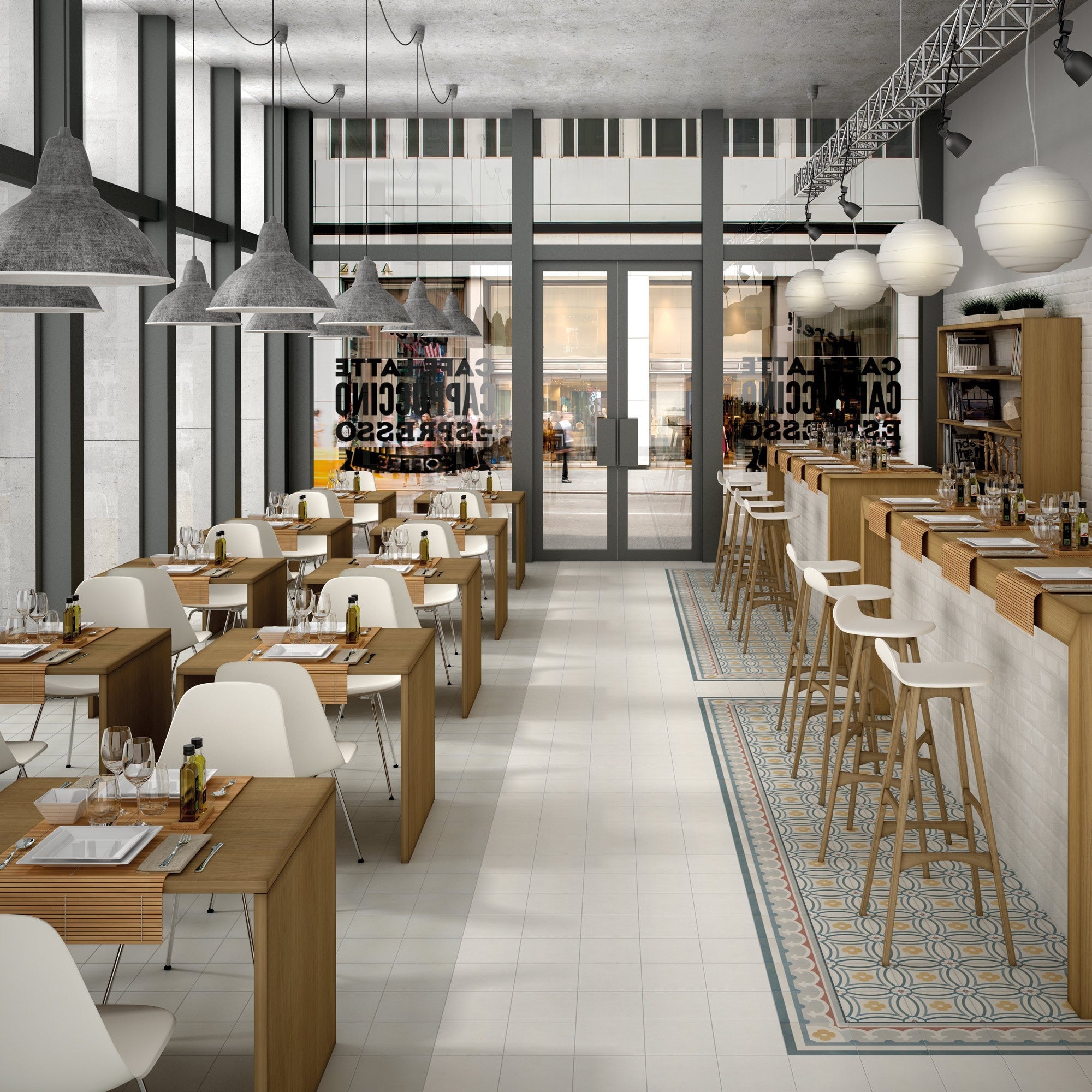 Pattern Grey Plain Tile | Tileflair