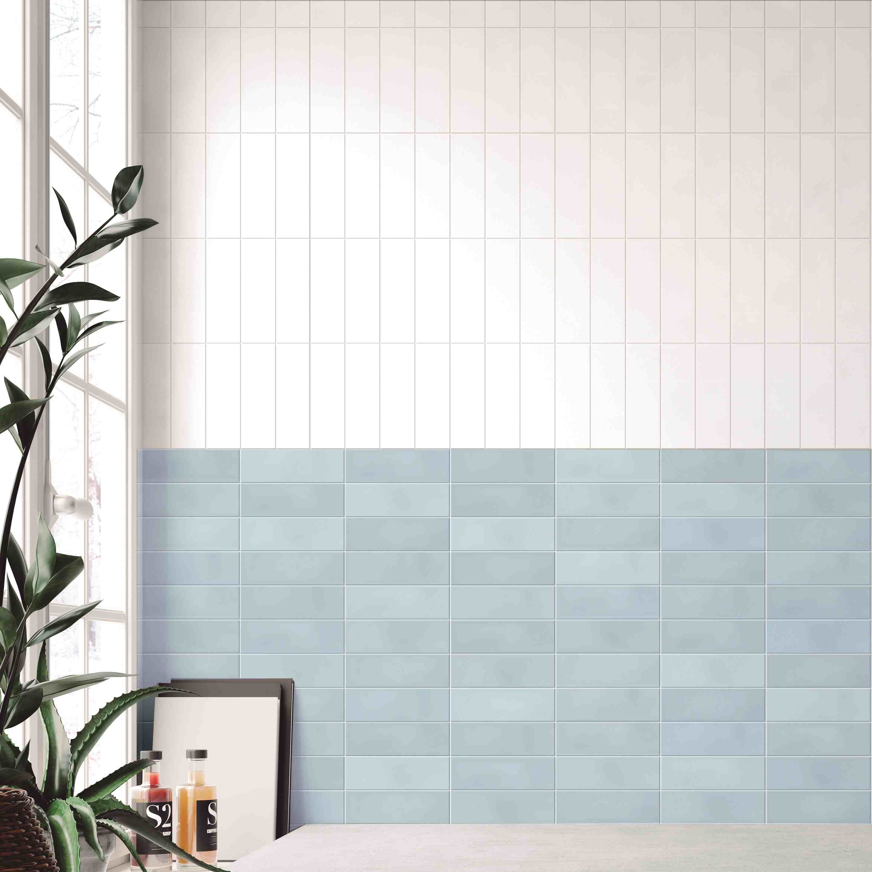 Pastelle Sky Blue Tile – Tileflair
