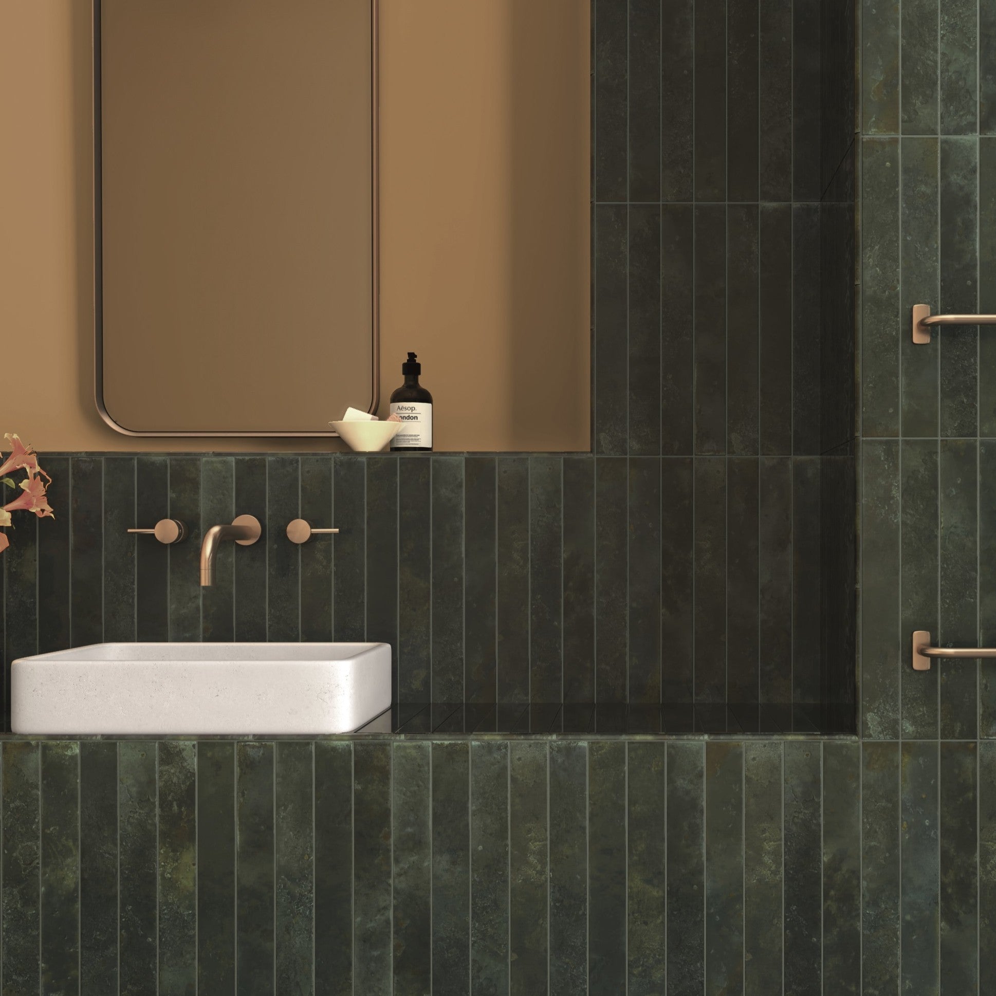 Burrington Pine Green Tile – Tileflair
