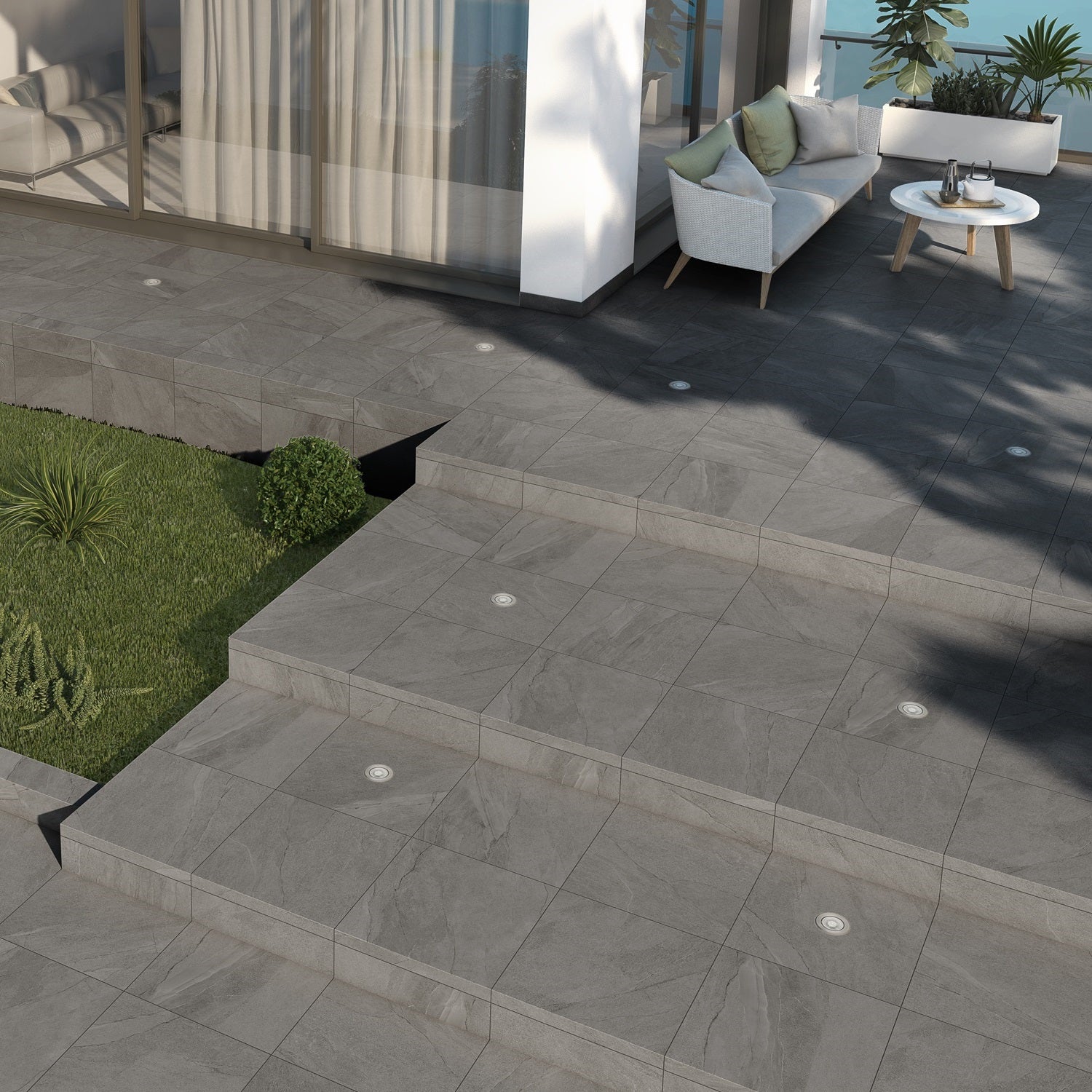 Comet Mocha Outdoor Tile – Tileflair