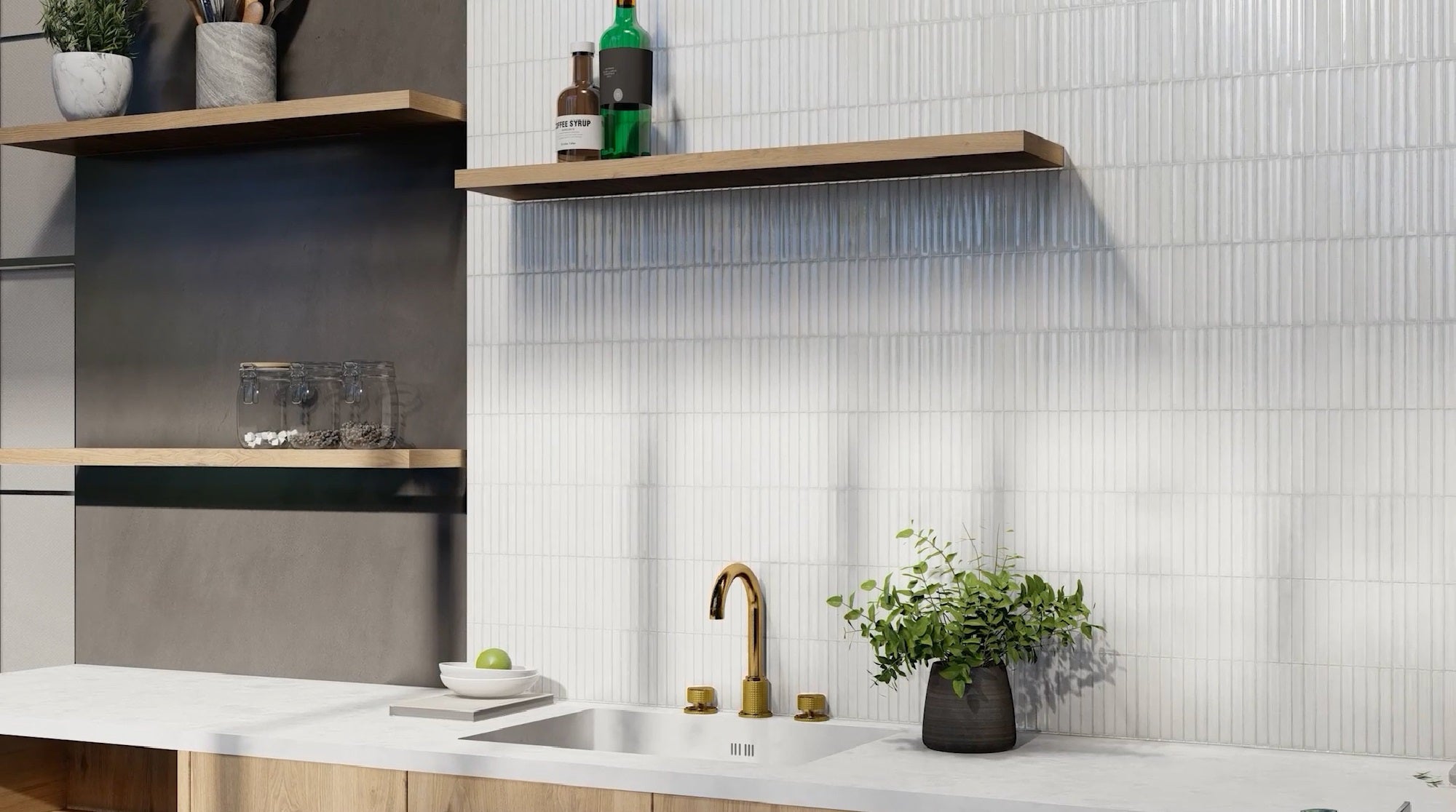 Corvo White Gloss Tile – Tileflair
