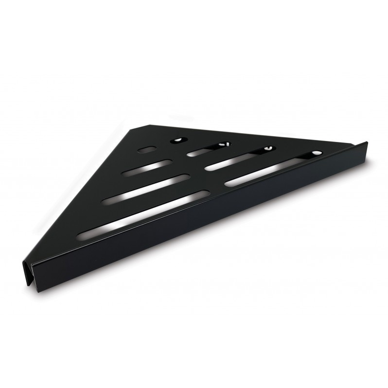 Genesis Stainless Steel Reversible Shower Shelf Matt Black