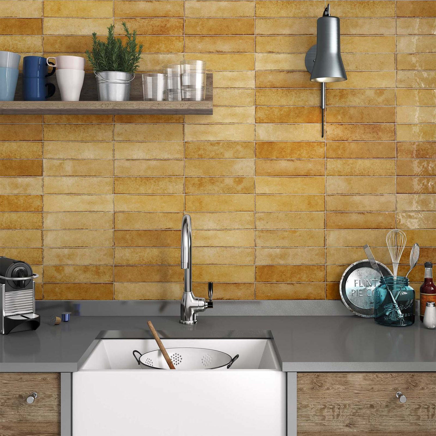 La Boca Mustard Tile – Tileflair