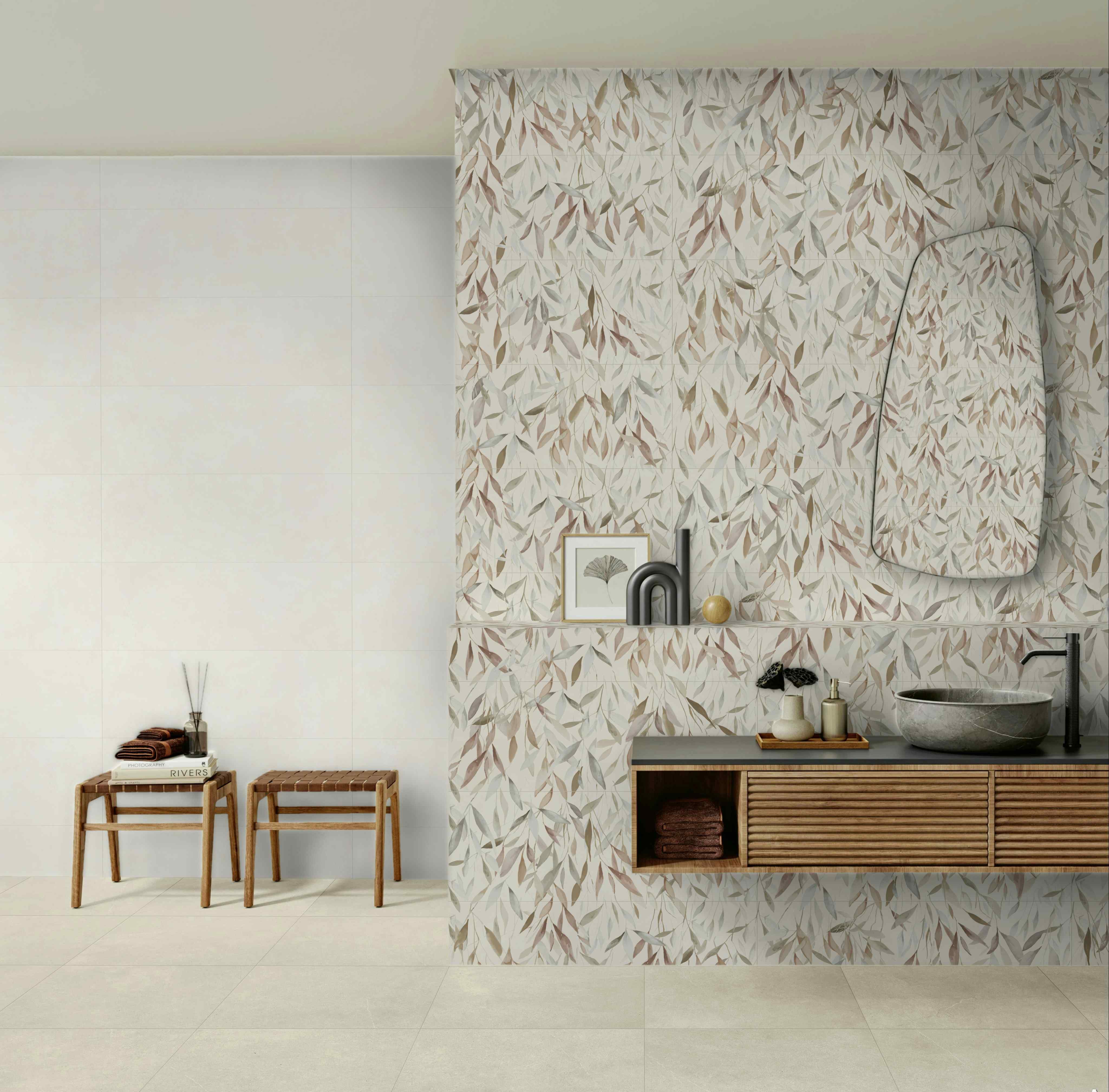 Silky Leaves Tile – Tileflair
