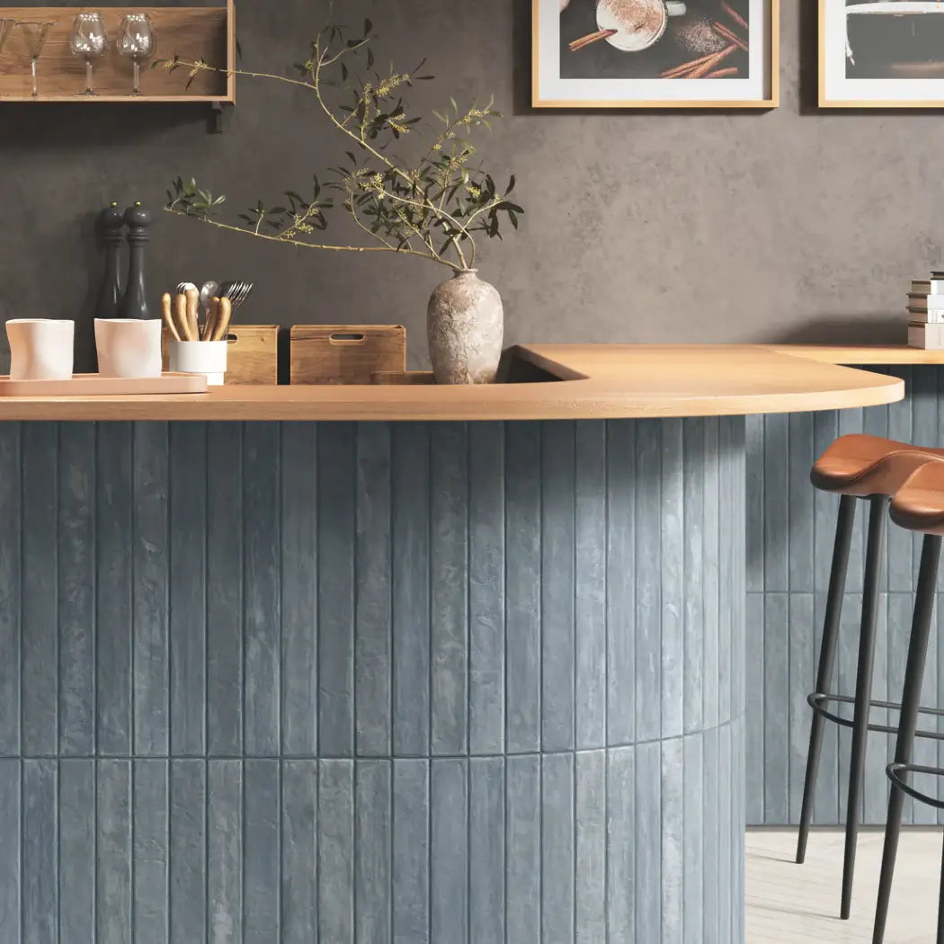 Litton Ocean Blue Tile | Tileflair
