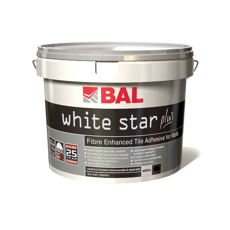 2.5 Litre White Star Plus Wall Tile Adhesive – Tileflair